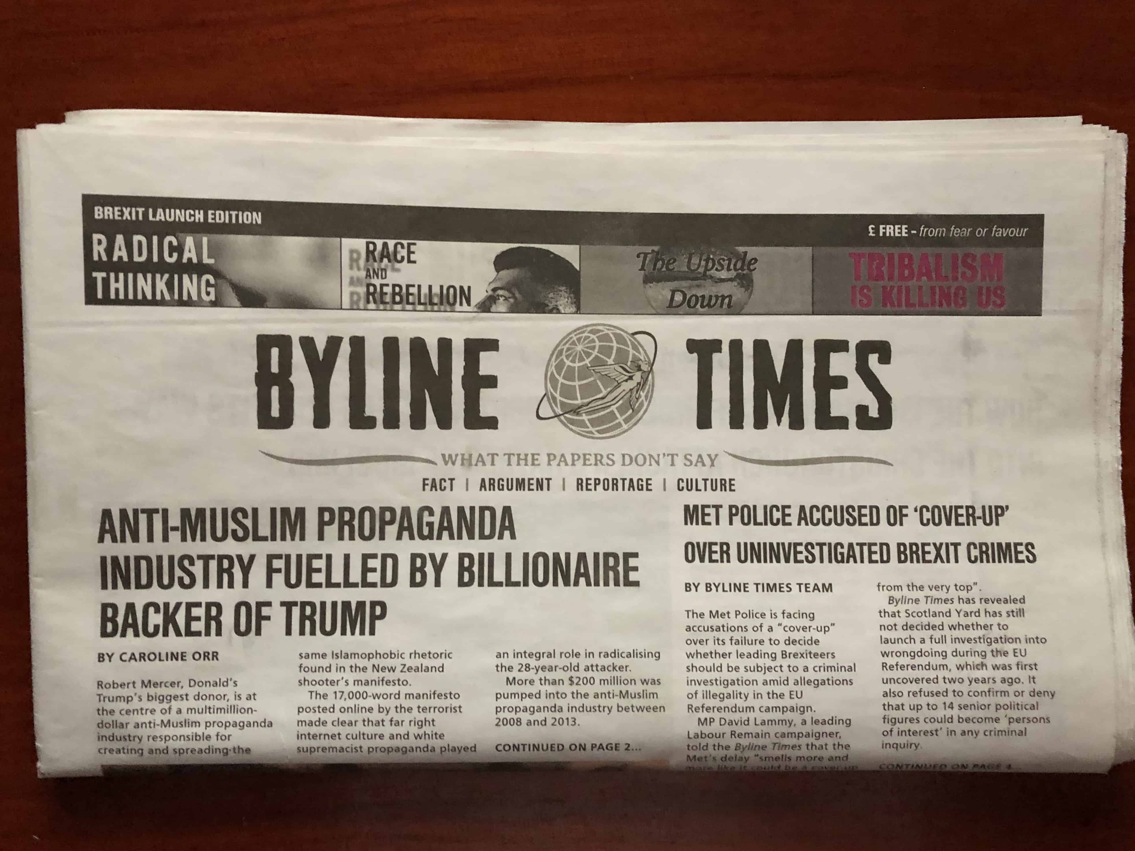 Byline Times: a new approach to journalism? | The Transparency Project